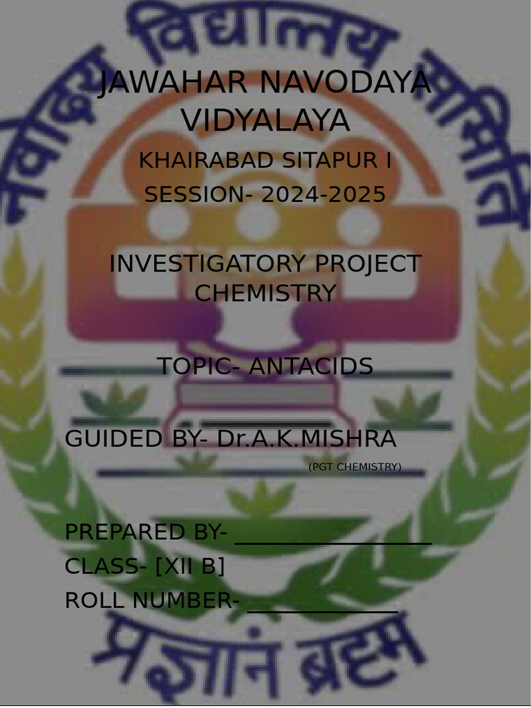 Jawahar Navodaya Vidyalaya | PDF