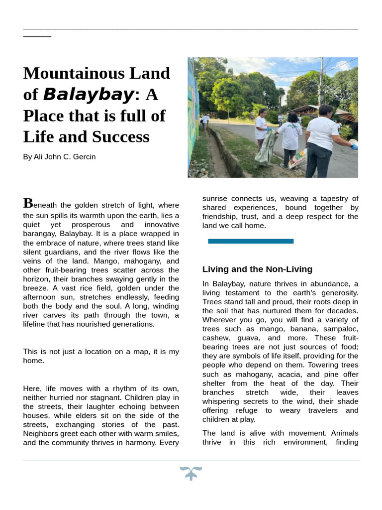 The Mountainous Land of Balaybay | PDF | Trees