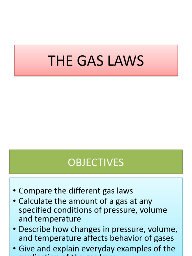 Understanding Gas Laws and Calculations | PDF