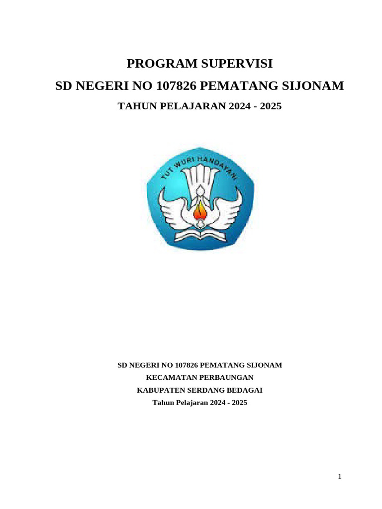 Program Supervisi MTS Al Inska 2022 2023 | PDF