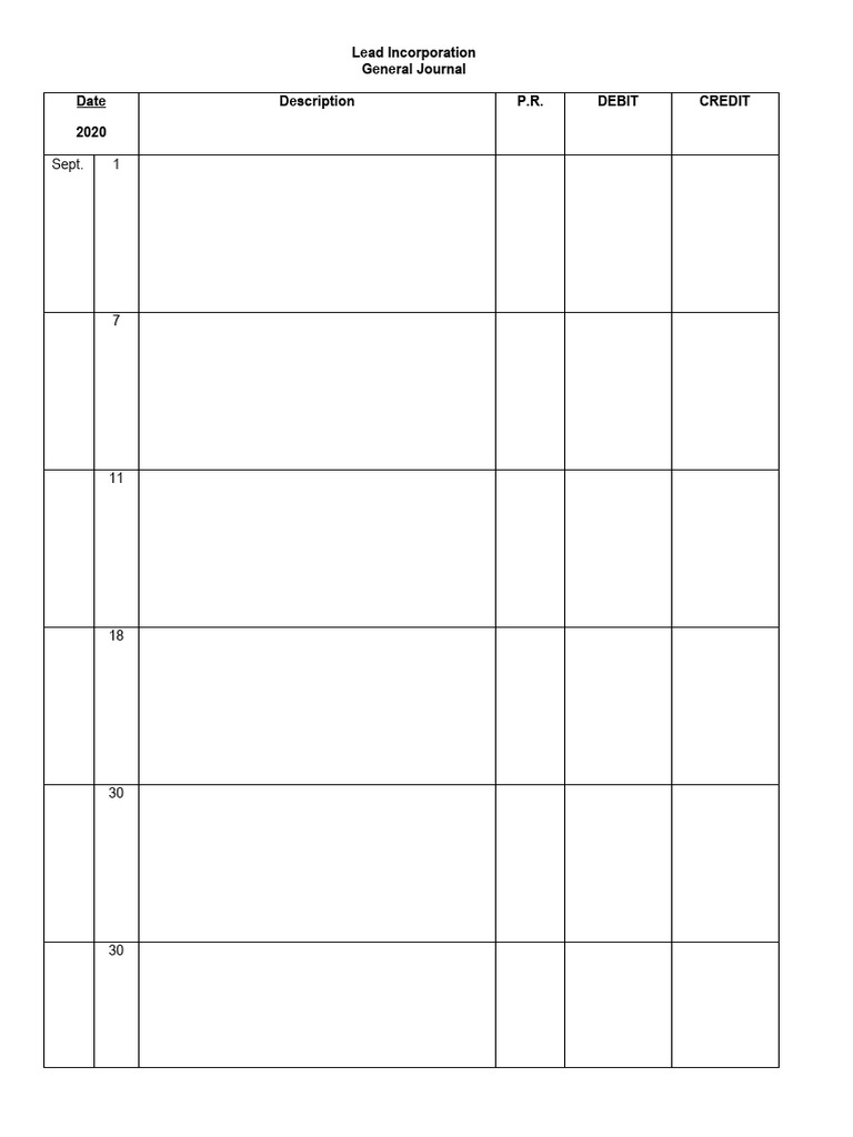 Lead Incorporation Journal Entries | PDF