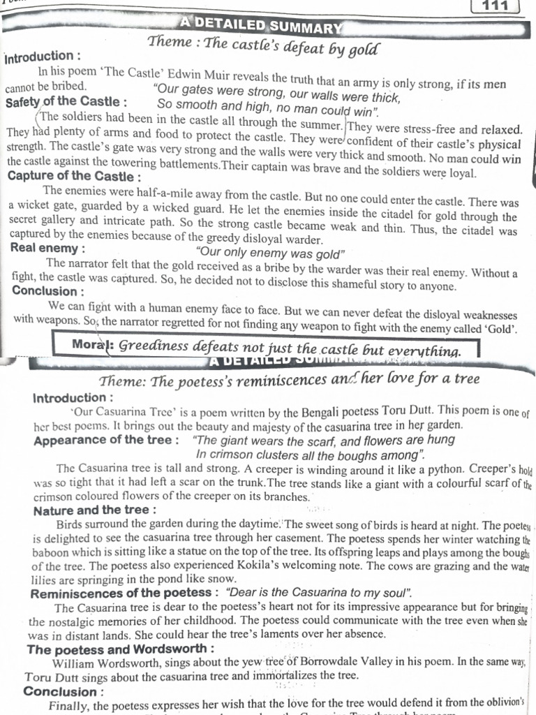 12 TH STD English Poem | PDF
