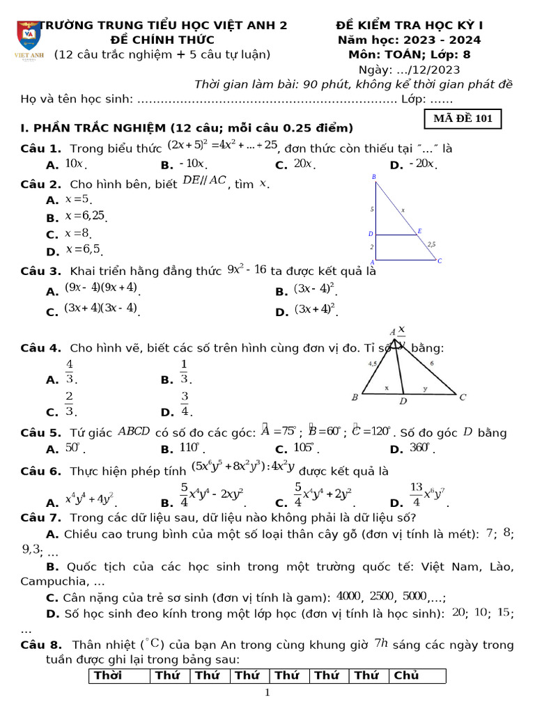 Mã 101 | PDF