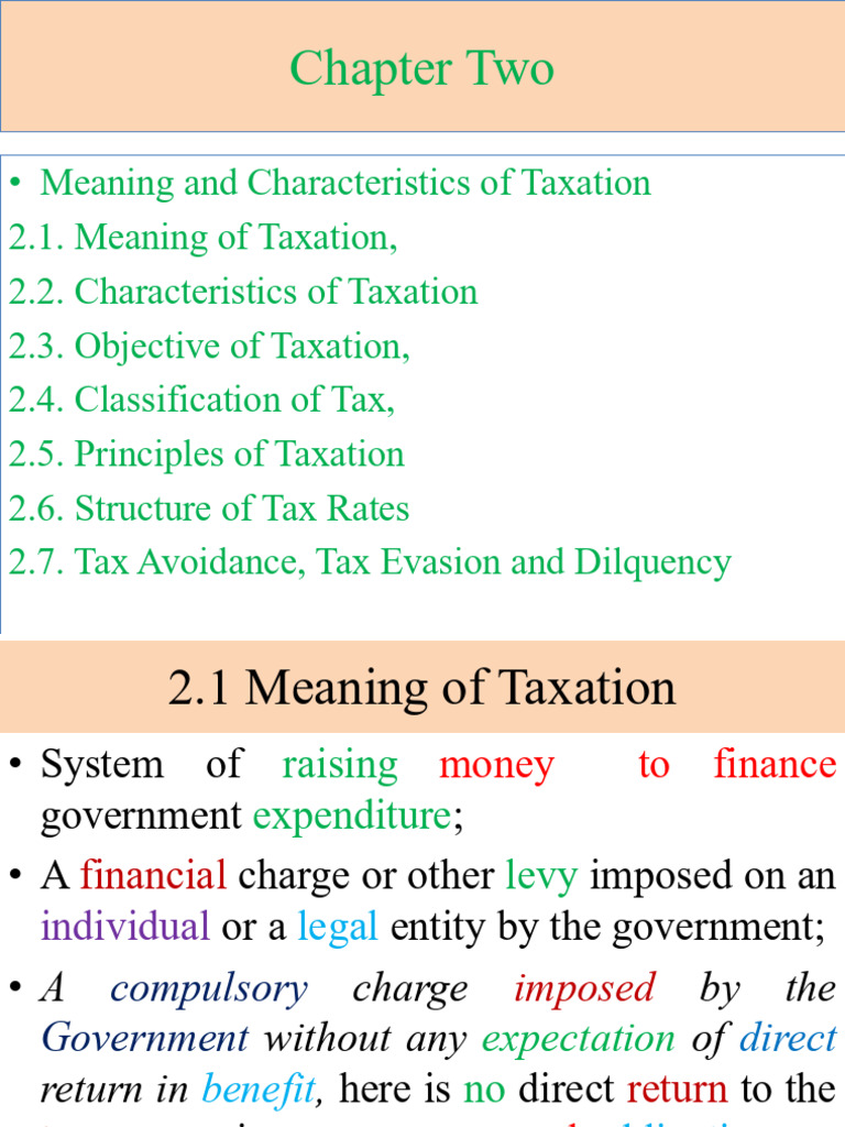 Public Finance Chapter Two Presentation For Class Purpose | PDF | Taxes ...