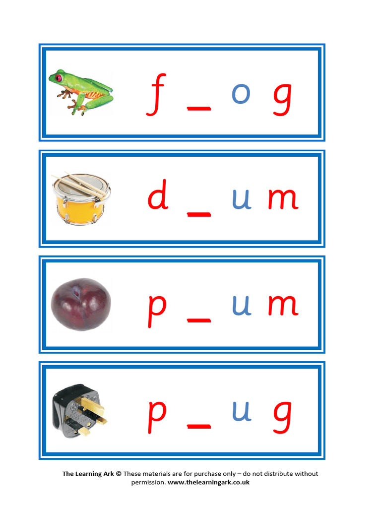 Blue Series Missing Letters Intial Blends | PDF