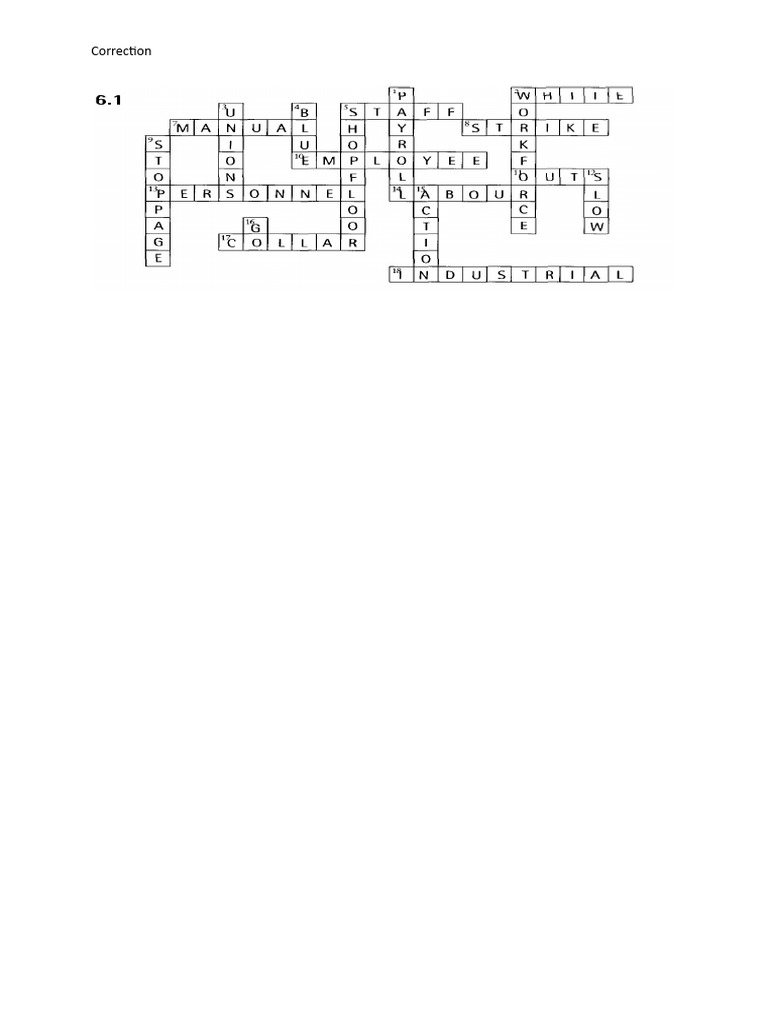 UNIT 4 - Crossword | PDF