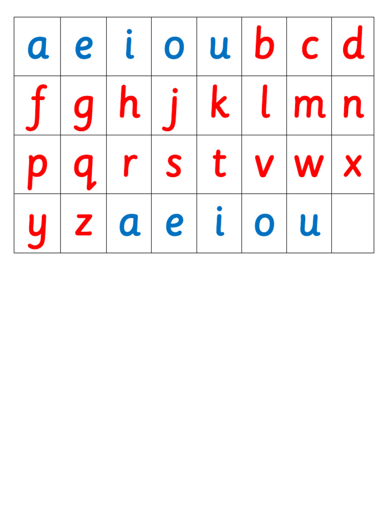 Moveable Alphabet | PDF