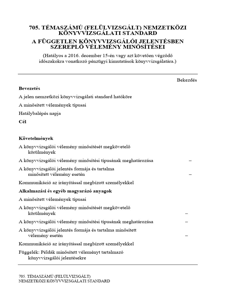 ISA 705 (Revised) | PDF