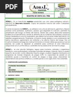 Insecticida Orgánico Entrust SC: Ficha Técnica | PDF