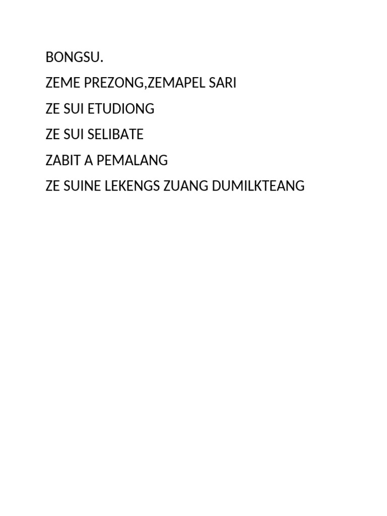 BONGSU | PDF