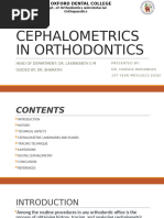 Lateral Cephalometric X-Ray | PDF | Dentistry Branches
