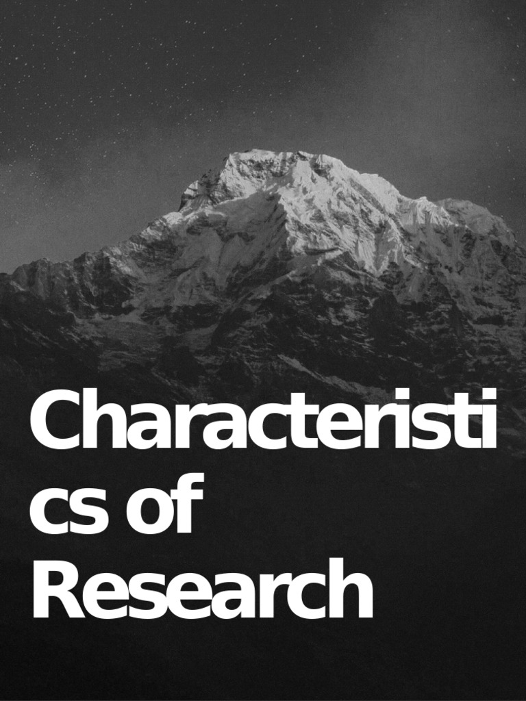 Lesson 2 Characteristics of Research | PDF | Experiment | Data