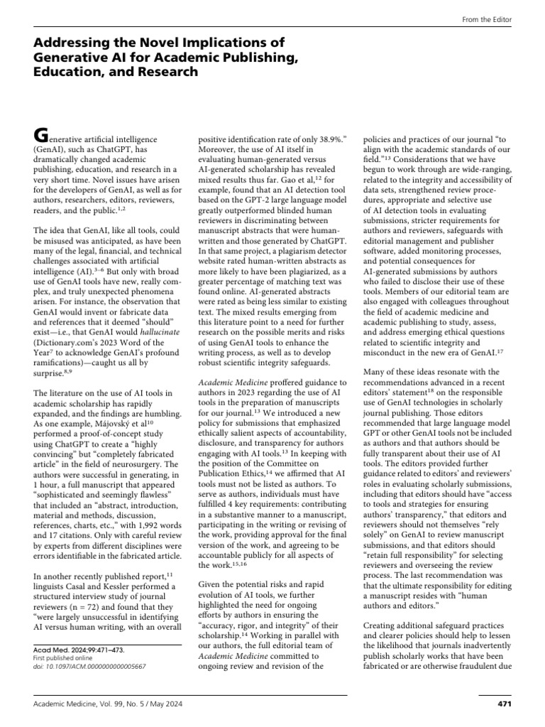 addressing_the_novel_implications_of_generative_ai.1 | PDF | Artificial ...