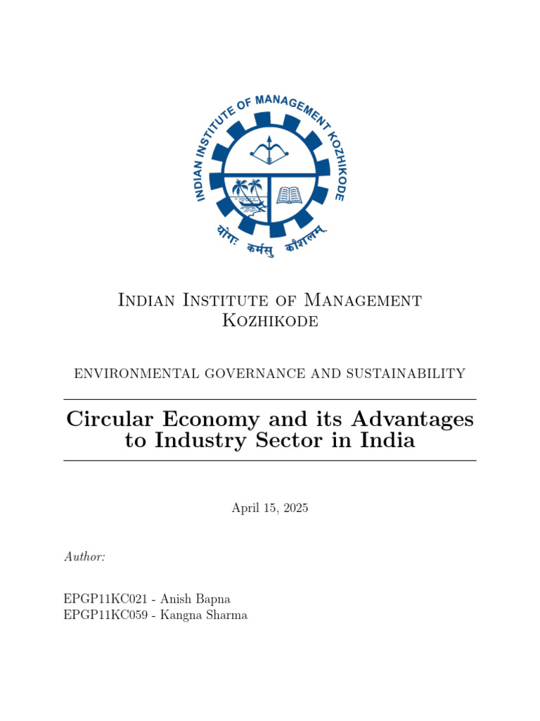 EPGP11 EB2 GROUP 1 Circular Economy and Its Advantages To Industry ...