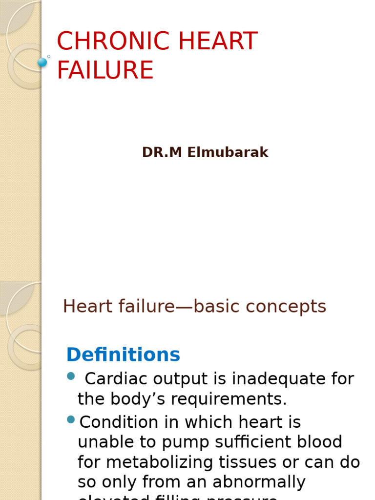 Understanding Chronic Heart Failure | PDF | Heart Failure | Heart