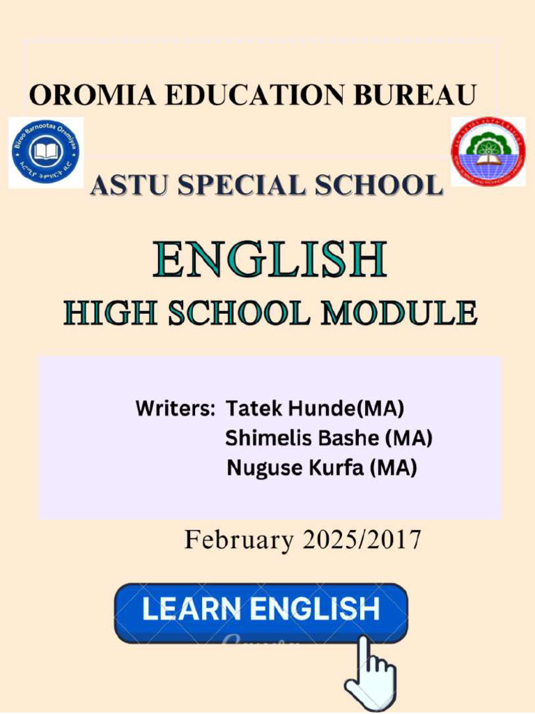 English Finalized Module | PDF | Noun | Adjective