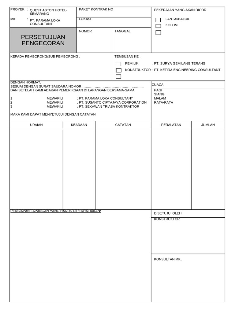 IJIN PENGECORAN | PDF