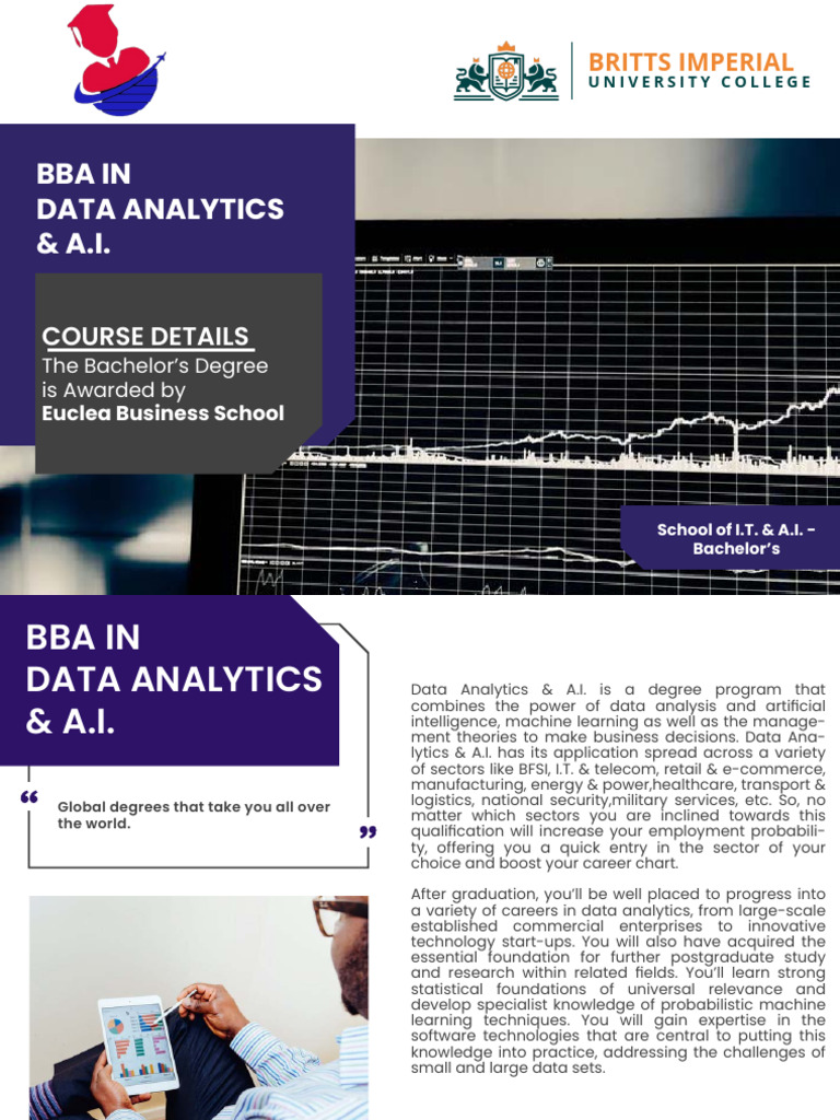 BBA in Data Analytics & A.I. Program | PDF | Artificial Intelligence | Intelligence (AI) & Semantics