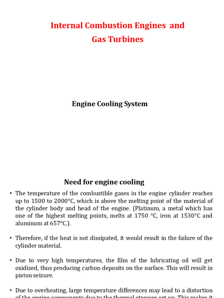 IC Engines Cooling Systems | PDF | Internal Combustion Engine | Radiator