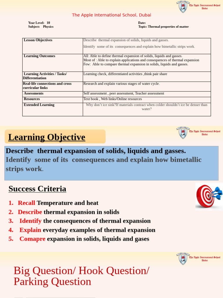 Thermal Expansion in Physics: Key Concepts | PDF | Thermal Expansion ...