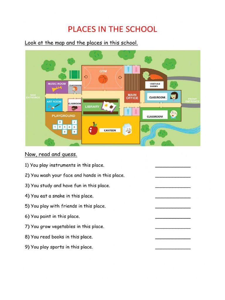 Places in The School | PDF