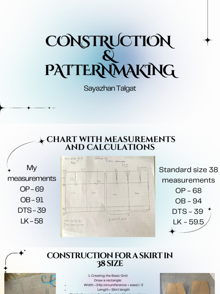 A-Line Skirt Construction Guide | PDF | Seam (Sewing) | Waist