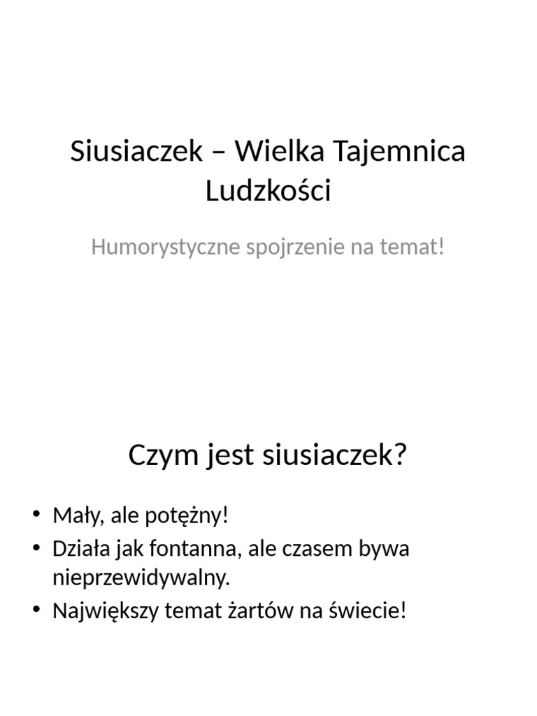siusiaczek_prezentacja | PDF