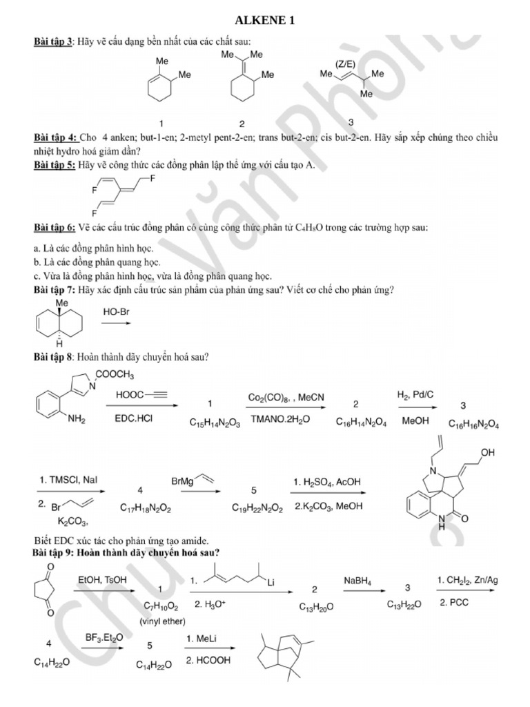 Alkene 1 | PDF
