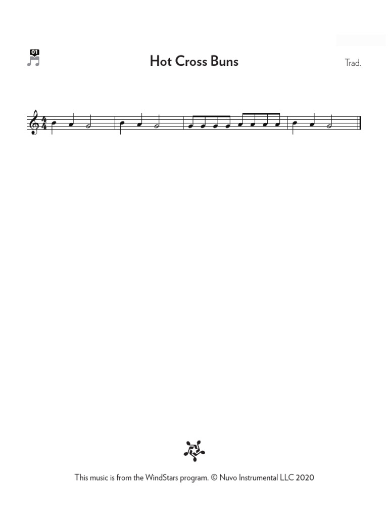 1 - Hot Cross Buns - Standard | PDF