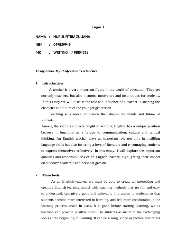 The Impact of English Teachers on Students | PDF | Teachers | Critical Thinking