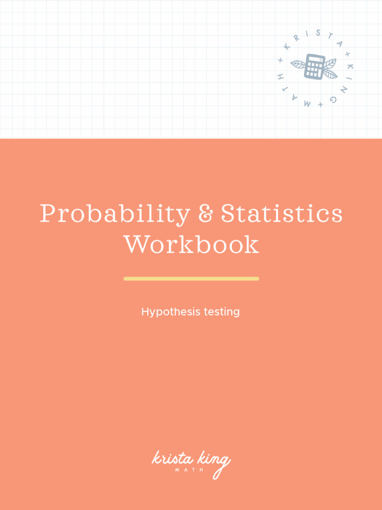 Workbook - Hypothesis Testing | PDF | Type I And Type Ii Errors ...