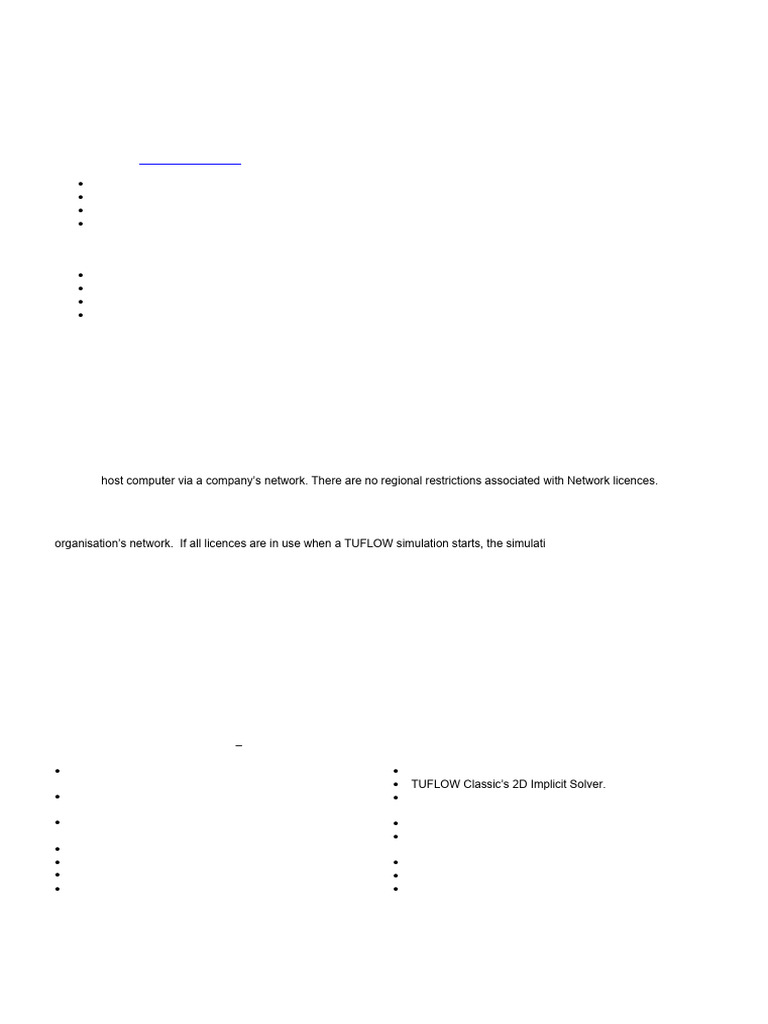 TUFLOW Fixed Grid Modelling Price List USD | PDF | License ...