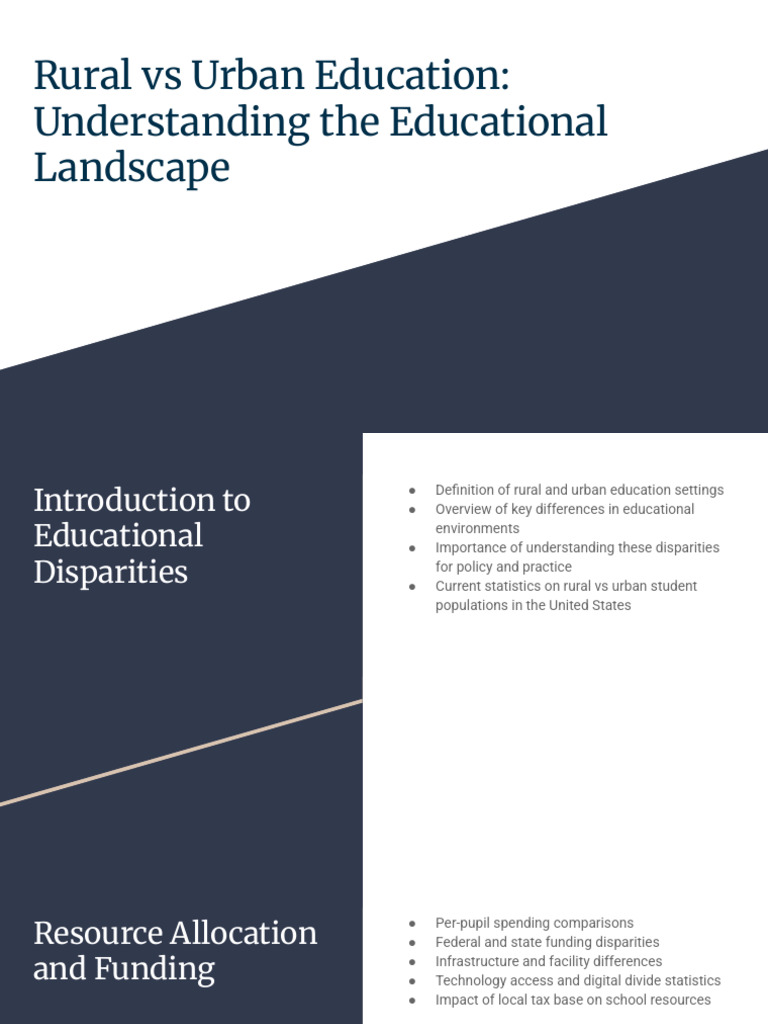 Rural Vs Urban Education - Understanding The Educational Landscape ...