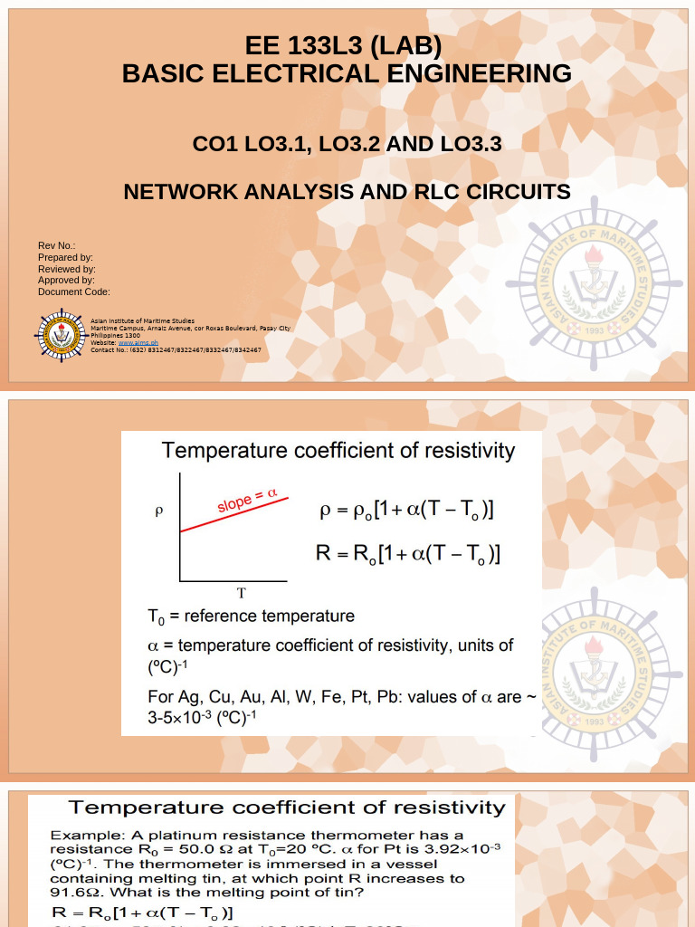 RLC Network Analysis Techniques | PDF | Electrical Network | Network Analysis (Electrical Circuits)