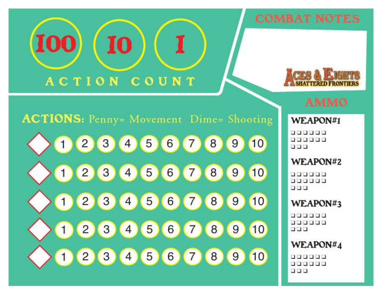 Aces & Eights Counters | PDF