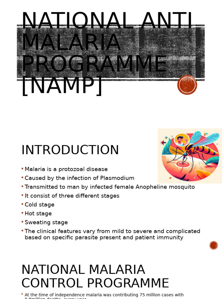 National Anti Malaria Programme Overview | PDF | Malaria | Diseases And ...