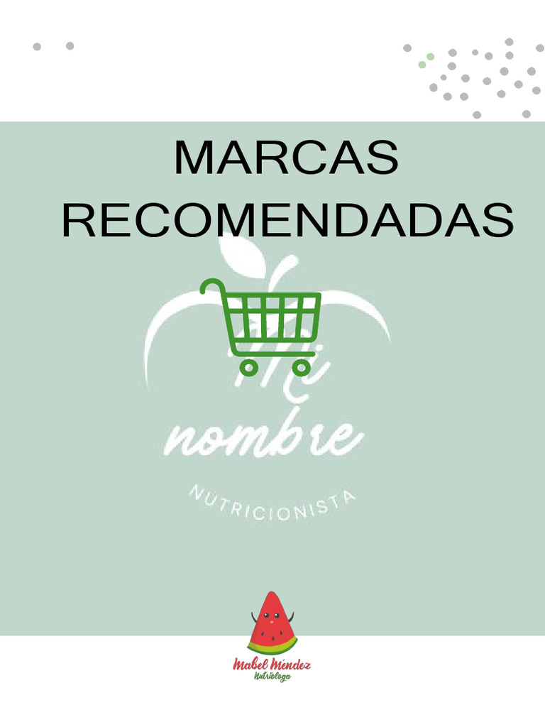Marcas de Alimentos Saludables Recomendadas | PDF | Maíz | Carne