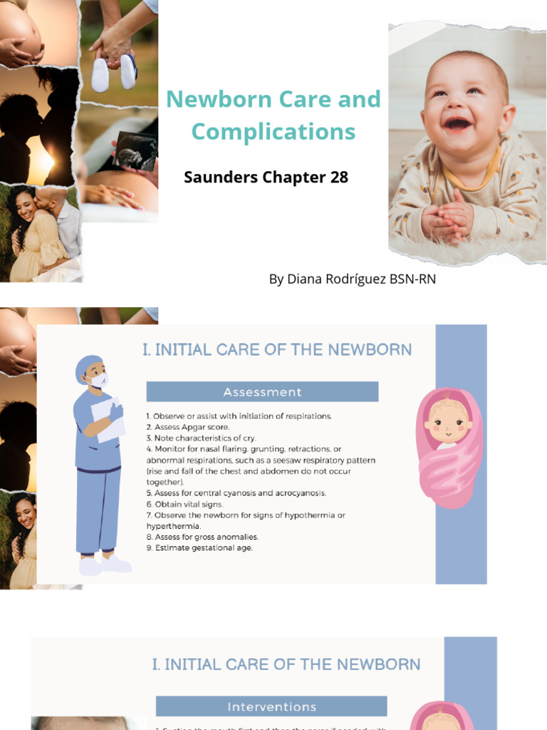 Newborn Care and Complications | PDF | Respiratory Diseases | Preterm Birth