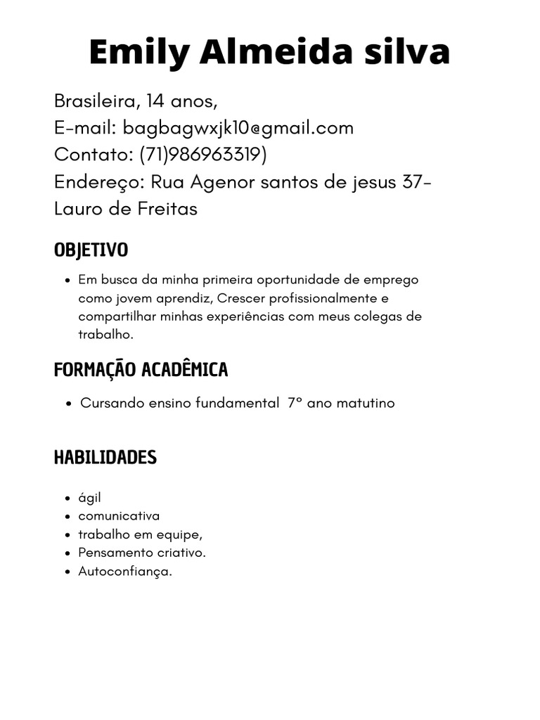 Preto e Branco Currículo Simples Da Área de Logística - 20241017 - 020345 - 0000 | PDF