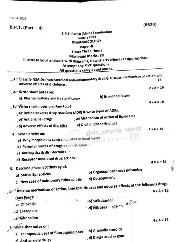 Pharmacology PYQ | PDF