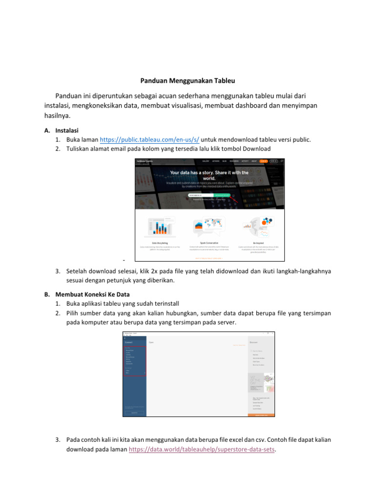 Panduan Lengkap Menggunakan Tableau | PDF