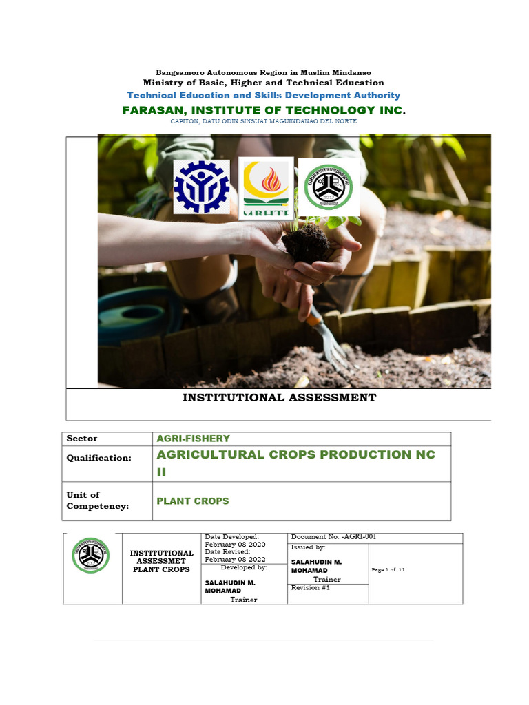 Acp Uc2 - Acp NC II Course Module | PDF | Tillage | Seed