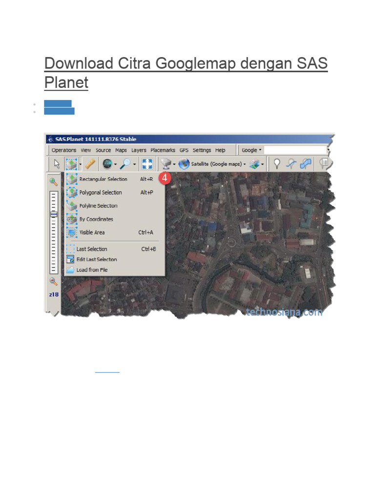 Citra Googlemap Dengan SAS Planet | PDF