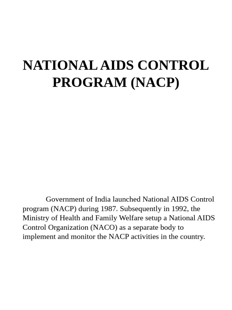 35.national Aids Control | PDF | Hiv/Aids | Infection