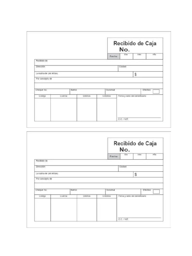Recibo de Caja | PDF