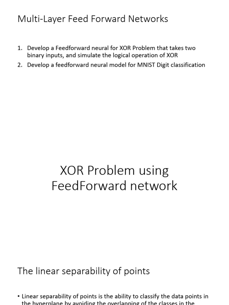 L6 Multilayer FeedForward Network XOR & MNIST DIGIT | PDF | Computer Programming | Computational ...