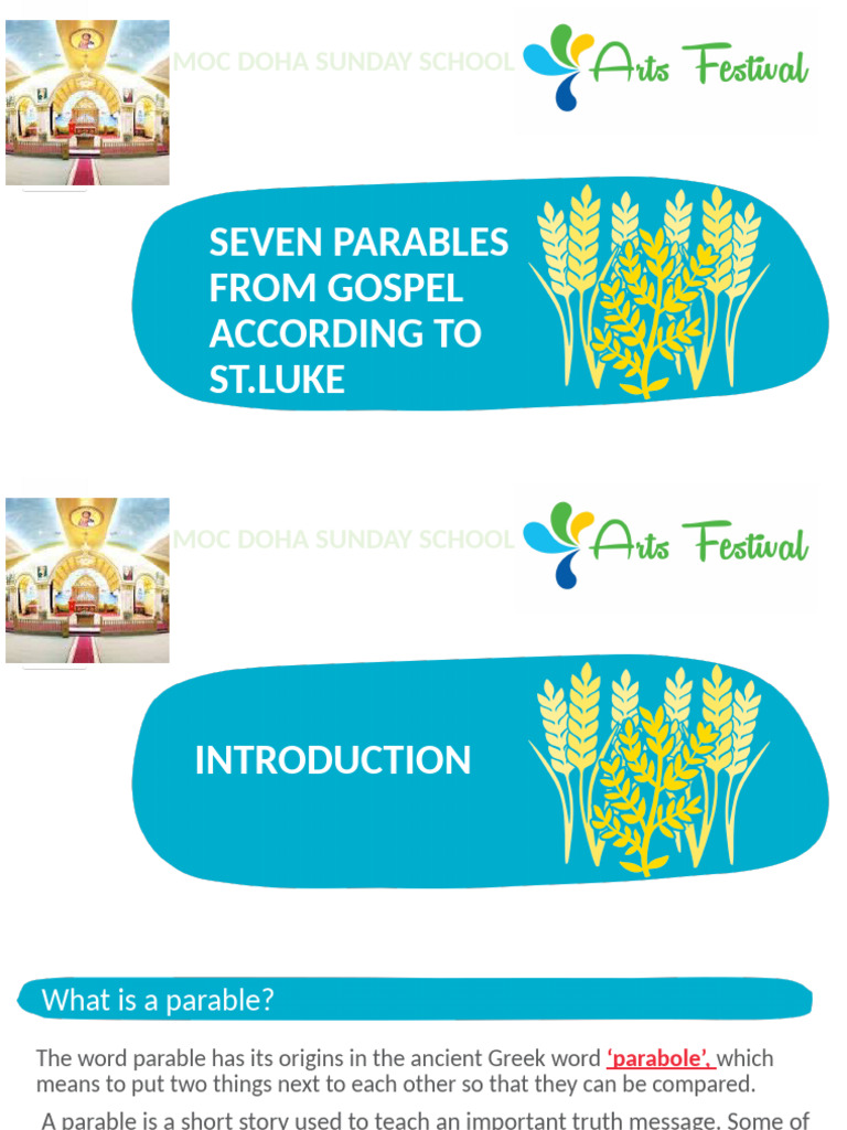 Seven Parables from the Gospel of Luke | PDF | Parables Of Jesus | Jesus