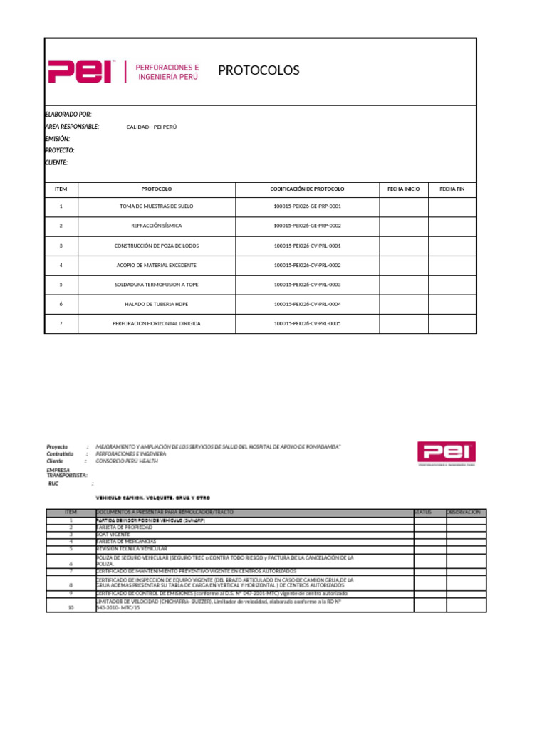 100015-Pei026-Ql-Lst-0004 Log de Protocolos | PDF