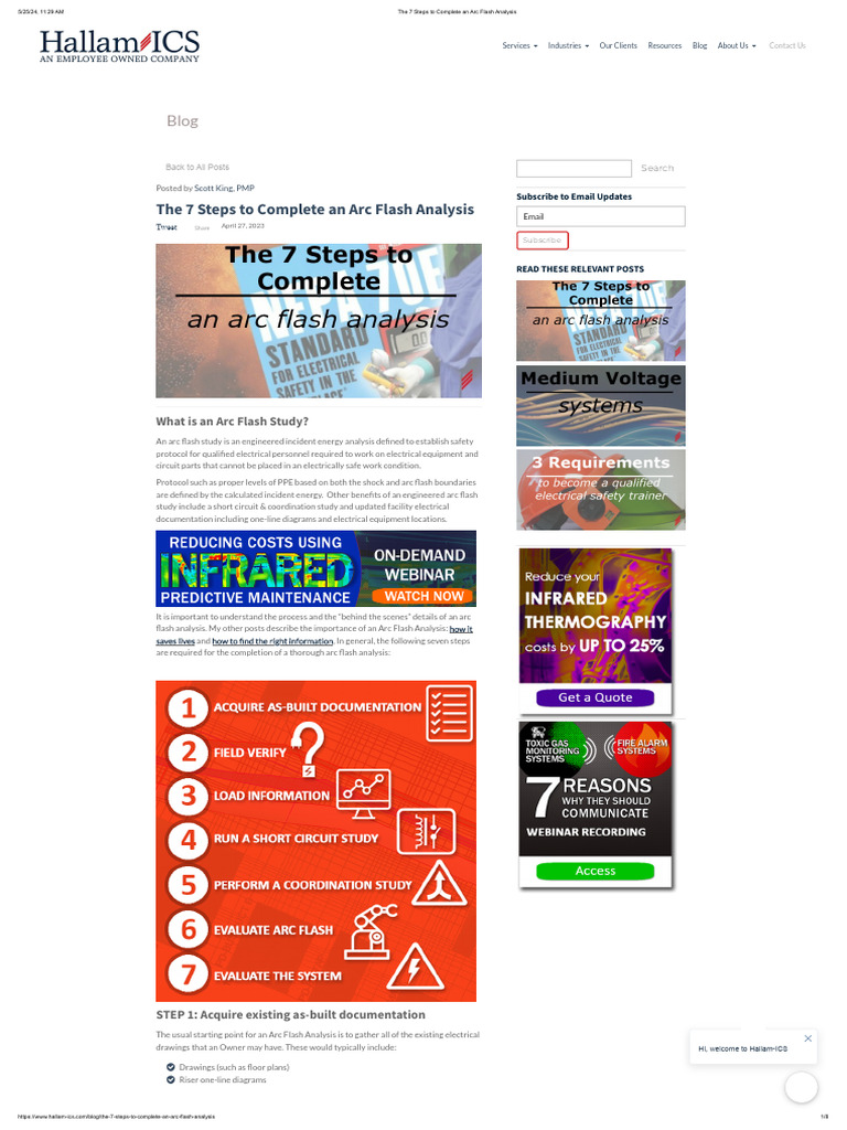 The 7 Steps to Complete an Arc Flash Analysis | PDF | Electric Power ...