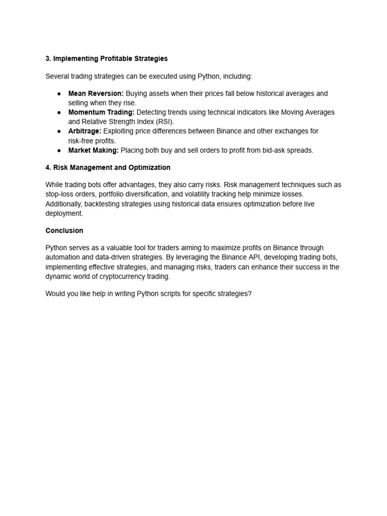 Implementing Profitable Strategies | PDF